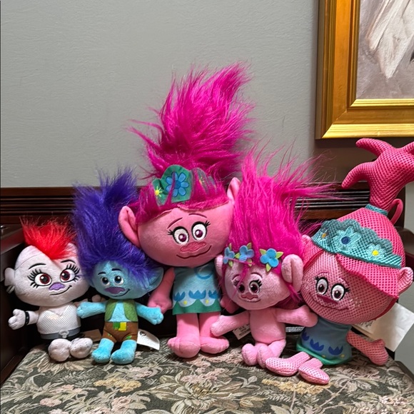 Trolls | Toys | Trolls Plush Toy Set Pink And Blue | Poshmark